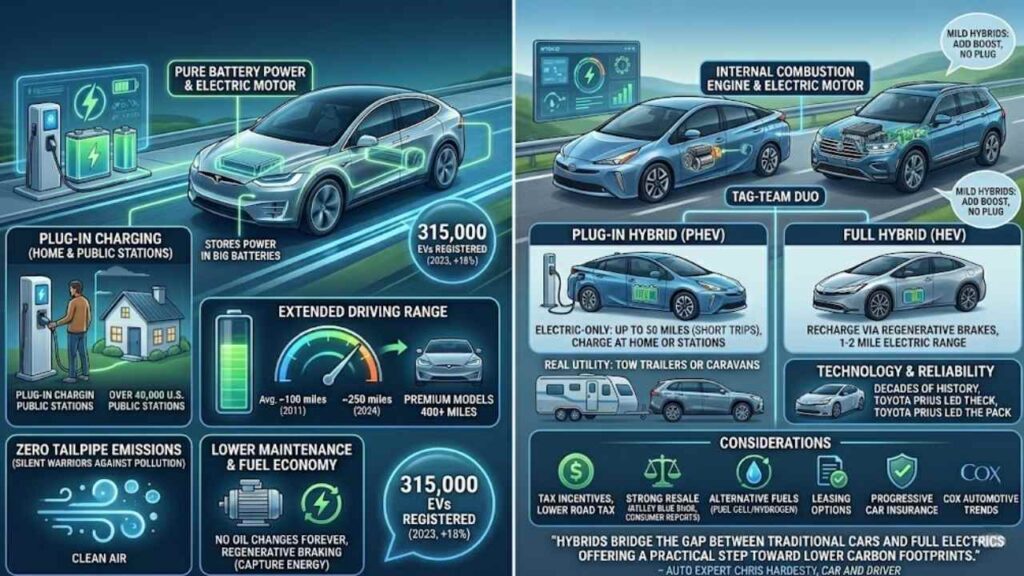 Electric Vehicles Vs Hybrid Cars: Which Should You Buy?